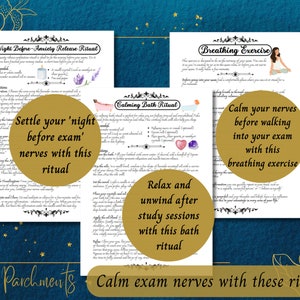 Exam Success Spells & Rituals, Printable Grimoire Pages, Release ...