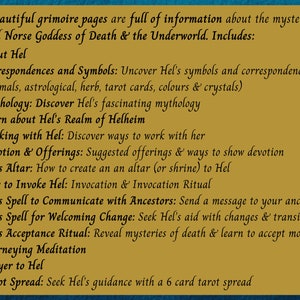 Hel Grimoire Printable: Norse Pagan Book of Shadows. Deity Work for ...