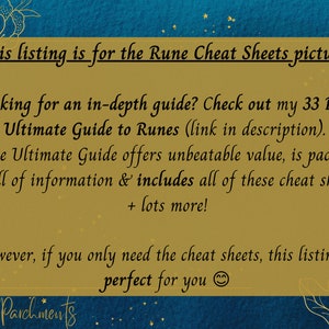 Rune Cheat Sheets Printable, Runes Reversed Meanings, Runic Divination ...