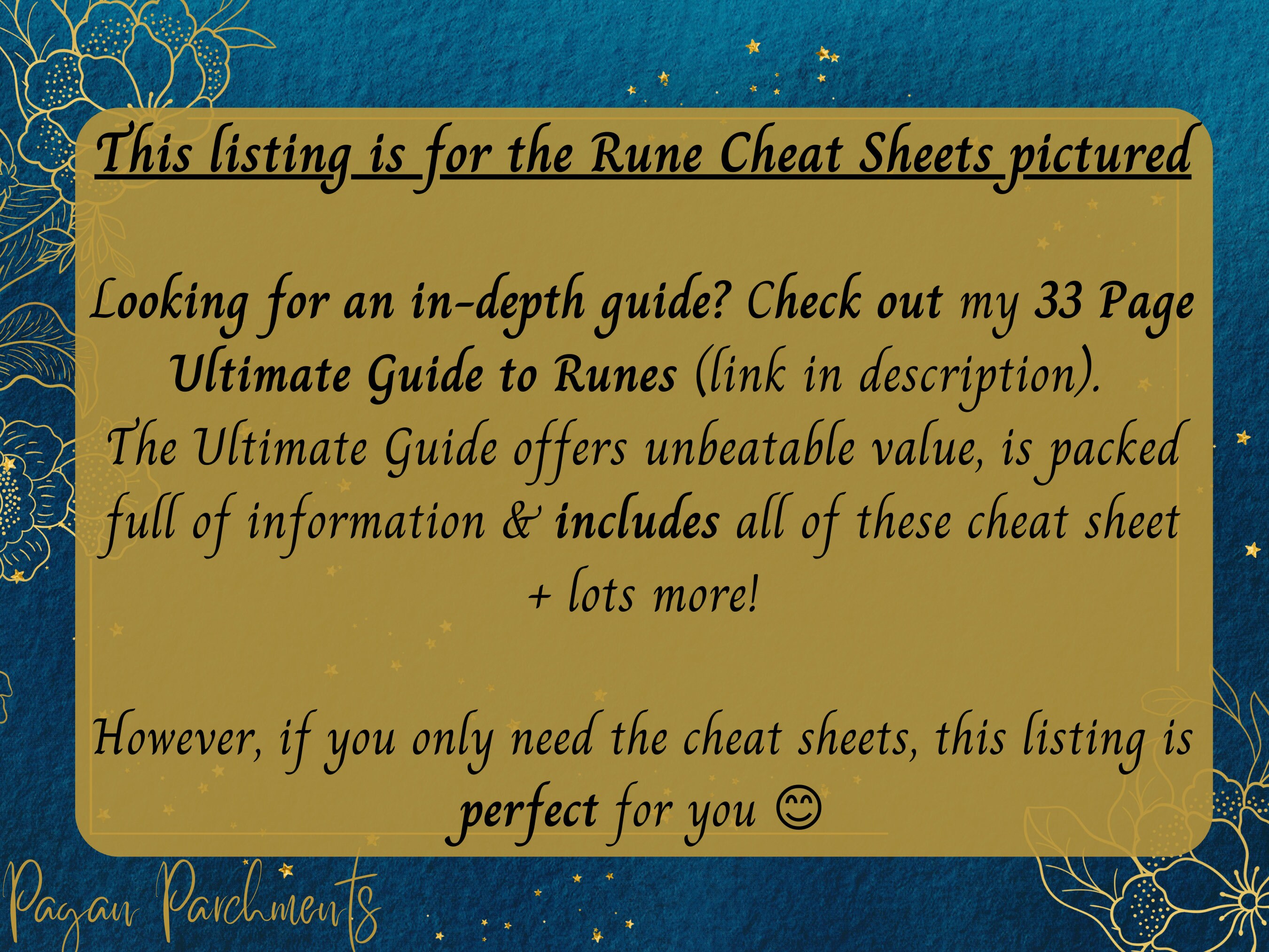 Rune Cheat Sheets Printable, Runes Reversed Meanings, Runic Divination ...