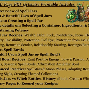 Spell Jars & Bowls Grimoire: 50 Page Ebook (PDF) - Etsy