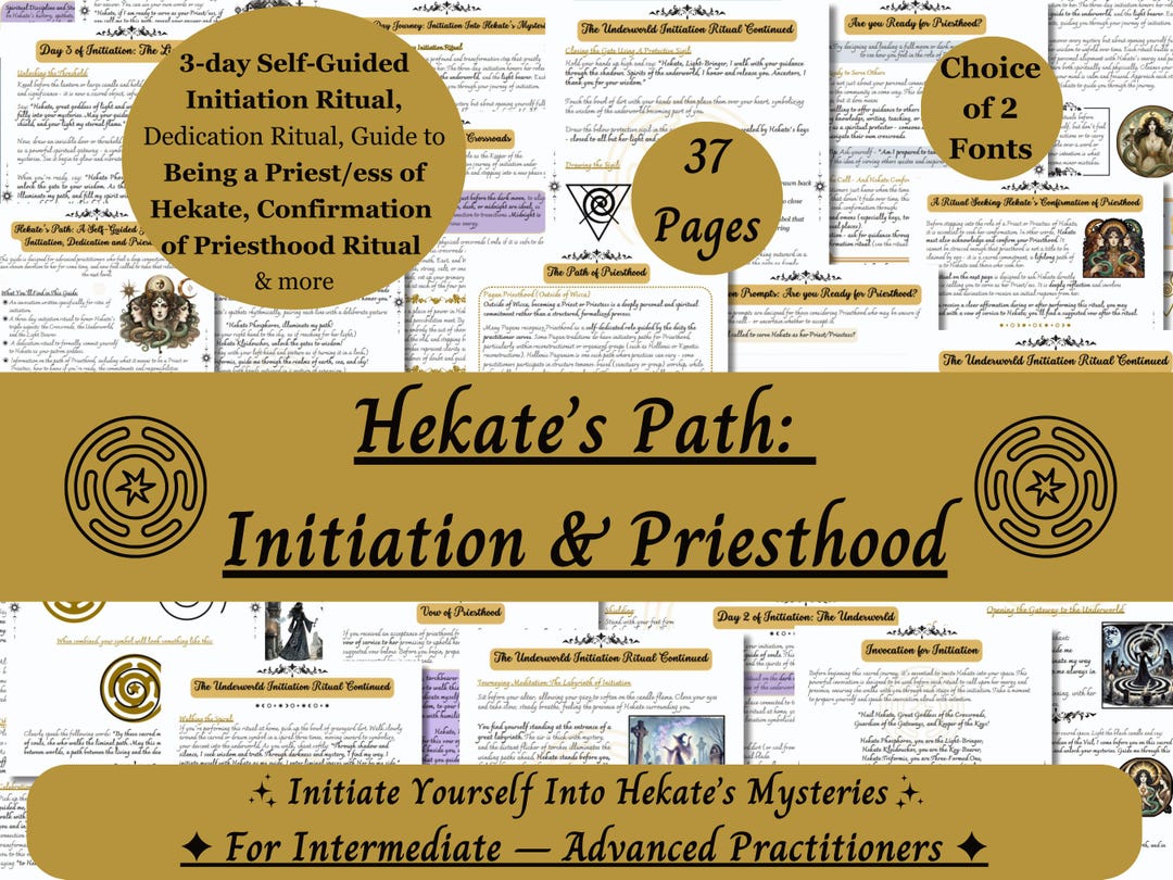 Hekate Initiation Rituals and Guide to Priesthood, Intermediate ...