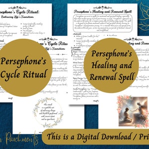 Persephone Grimoire: Book of Shadows Pages (pagan Deity Work PDF) - Etsy