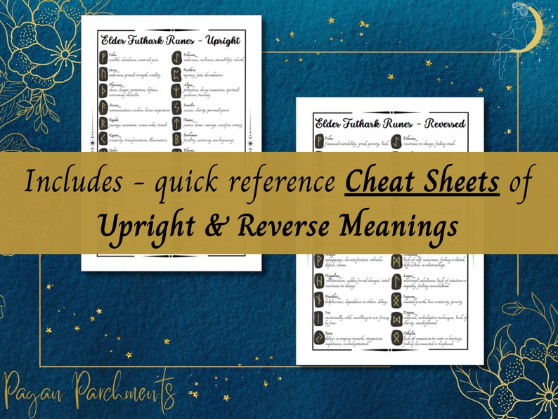 Runes Grimoire: Ultimate Guide to the Elder Futhark + Cheat Sheets ...
