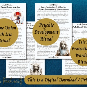 Isis Grimoire Printable, Work With the Egyptian Goddess of Magic ...