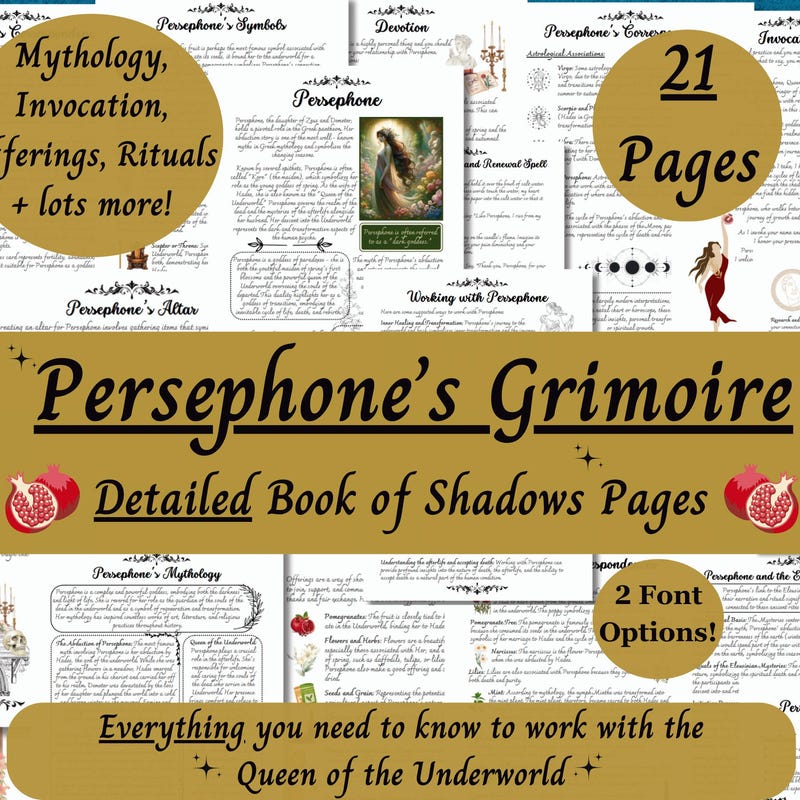 Persephone Print - Etsy
