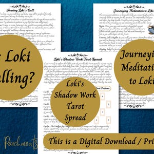 Loki Grimoire Printable, A Guide to Working With the Norse God of ...