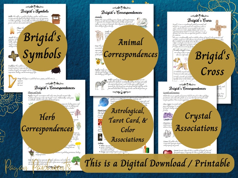 Brigid Grimoire: Celtic Goddess Guide, Book of Shadows (PDF) - Etsy