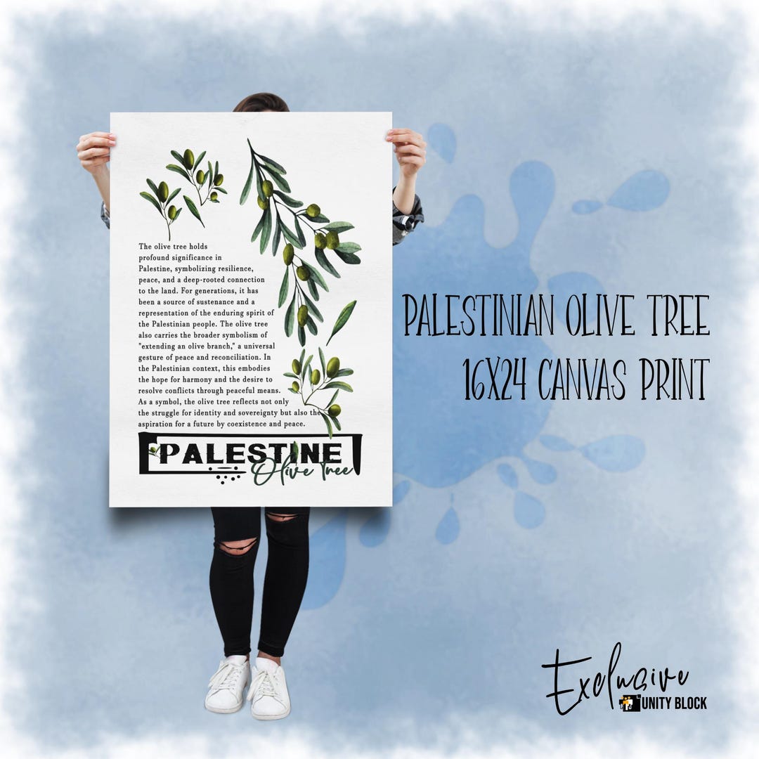 Palestine Olive Tree Canvas Wall Art | 16x24 Unframed Canvas Print ...