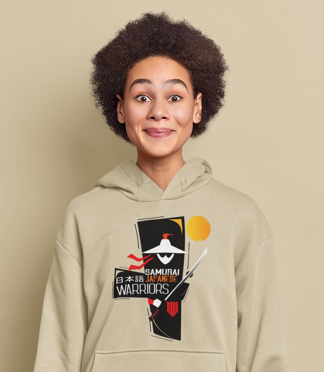 Ninja Samurai Warrior Hoodie Bold Samurai Japanese Art Modern Ninja ...