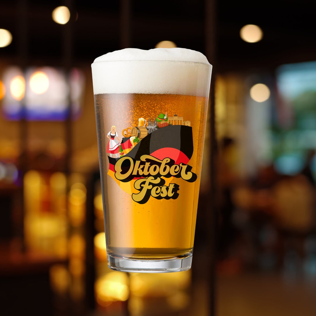 Oktoberfest Pint Glass German Beer Festival Gift for Beer - Etsy