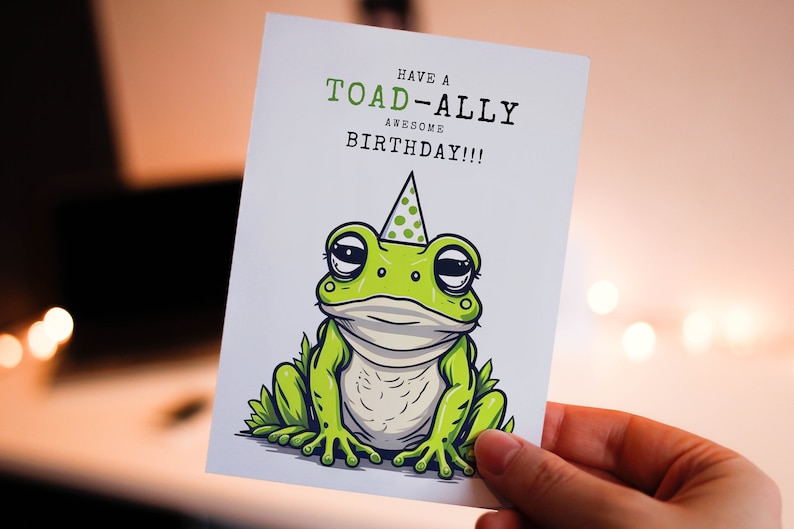 Have a Toad-ally Awesome Birthday! - Birthday Card, Printable ...