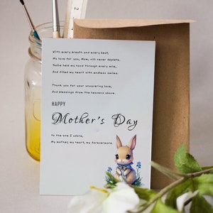 Printable Mothers Day Card #3, Digital Download, Printable Mother's Day ...