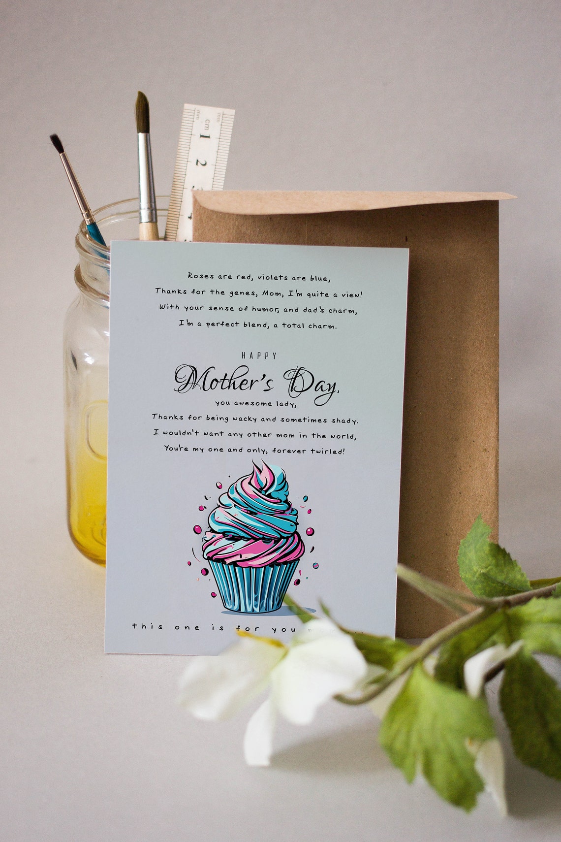 Printable Mothers Day Card #4, Digital Download, Printable Mother's Day ...