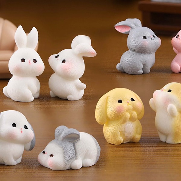 Rabbit Figurines - Etsy