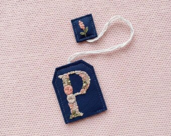 Hand Embroidered Birth Flower Felt Tea Bag Bookmark (PDF Pattern) - Etsy