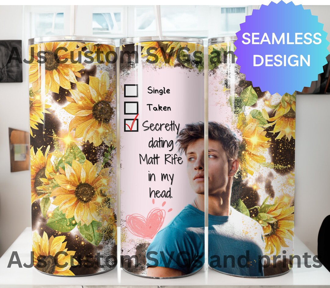 Matt Rife Fan Tumbler PNG Print, 20oz Skinny Tumbler Print, Digital ...