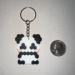 Panda Perler Bead Keychain - Etsy