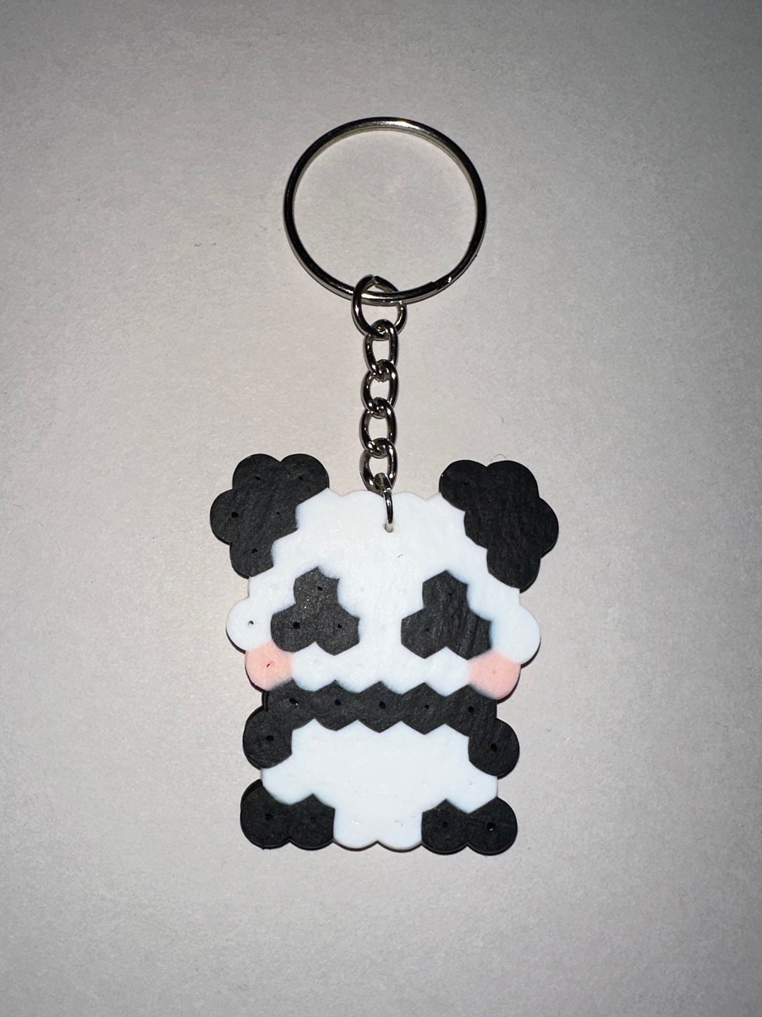 Panda Perler Bead Keychain - Etsy