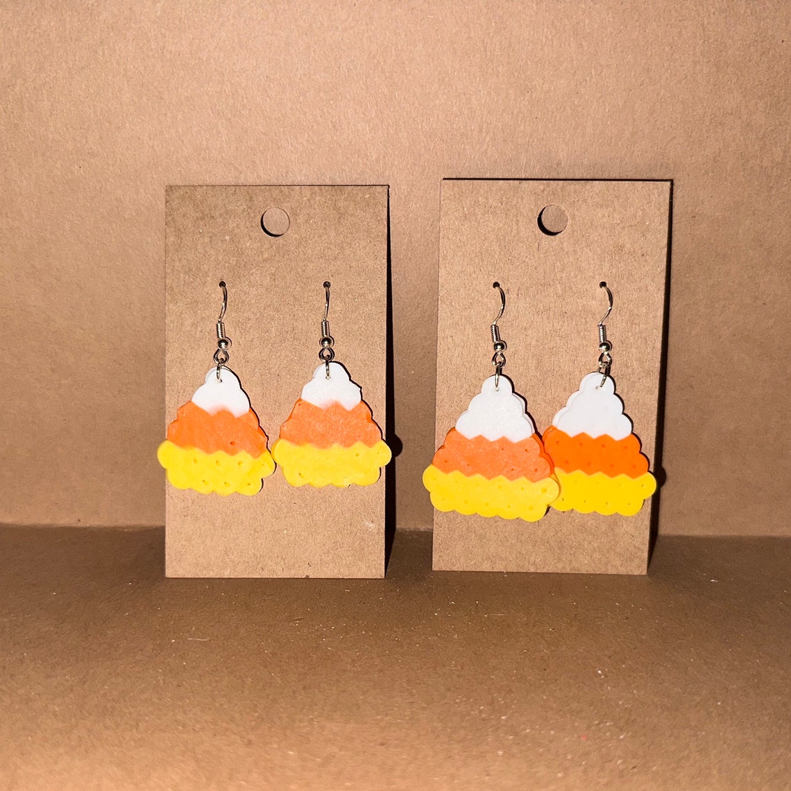 Candy Corn Perler Bead Earrings | Halloween Earrings | Candy Corn ...