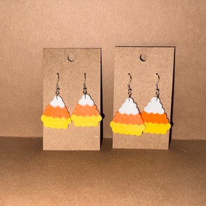 Candy Corn Perler Bead Earrings | Halloween Earrings | Candy Corn ...