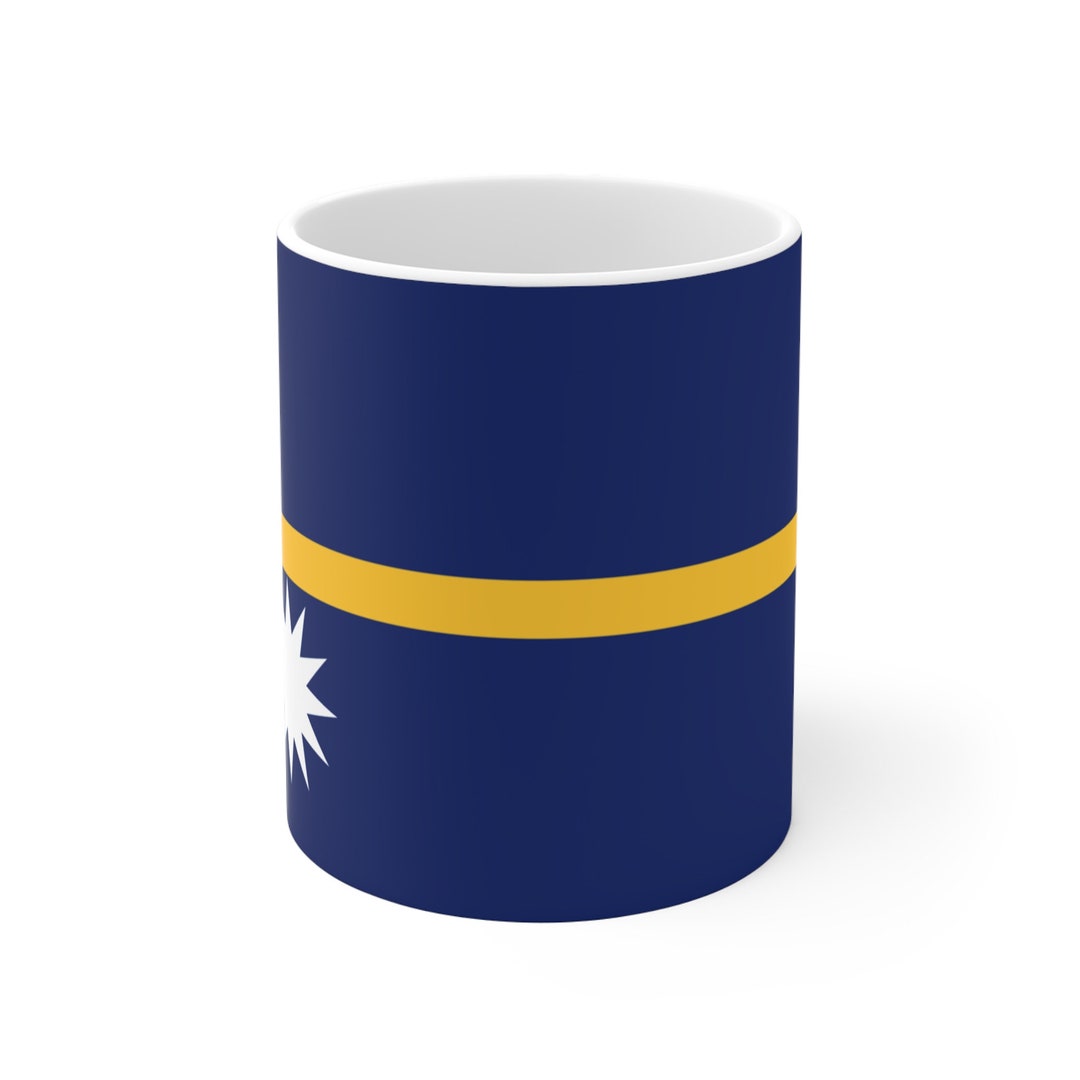 Nauru Flag Mug Nauruan Pride Ceramic Coffee Cup Perfect Gift Idea - Etsy
