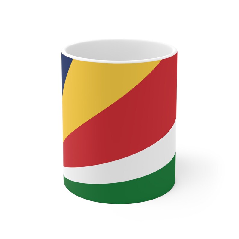 Seychelles Flag Mug Seychellois Pride Ceramic Coffee Cup Perfect Gift ...