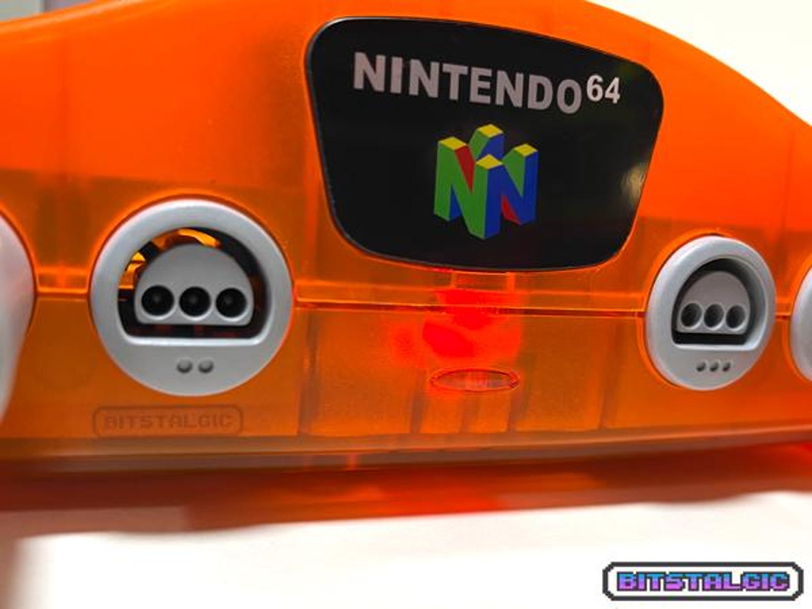 Custom Nintendo 64 N64 Console Clear Orange W/controller - Etsy