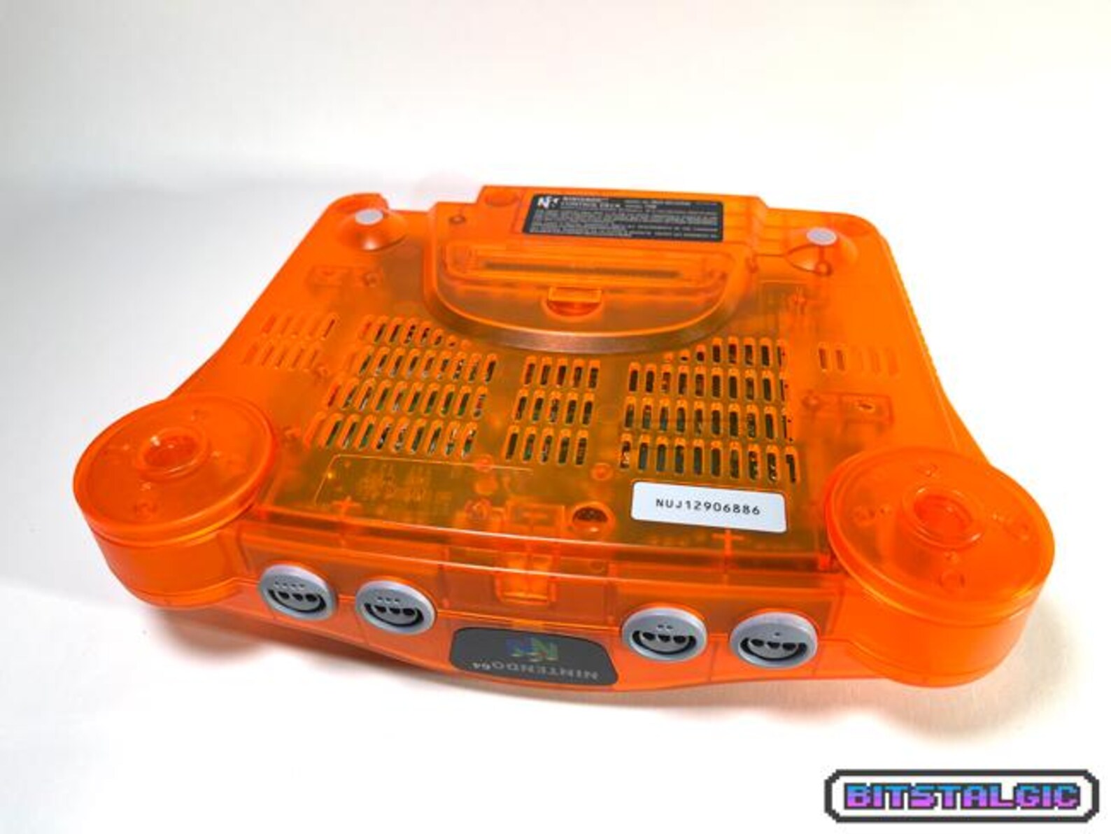 Custom Nintendo 64 N64 Console Clear Orange W/controller - Etsy