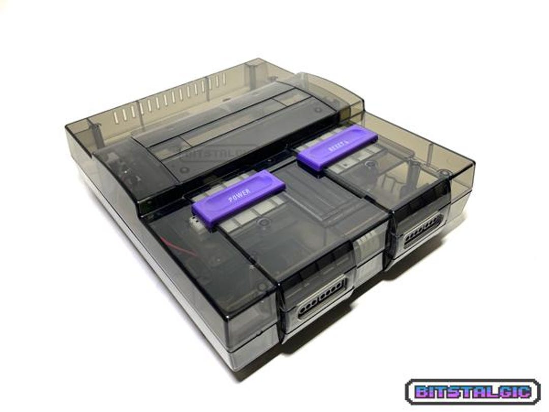 Custom Super Nintendo SNES Console Charcoal - Etsy