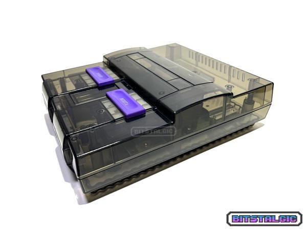 Custom Super Nintendo SNES Console Charcoal - Etsy