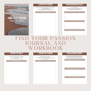 Find Your Passion Journal & Workbook, Self-discovery Guide, Digital ...