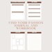 Find Your Passion Journal & Workbook, Self-discovery Guide, Digital ...