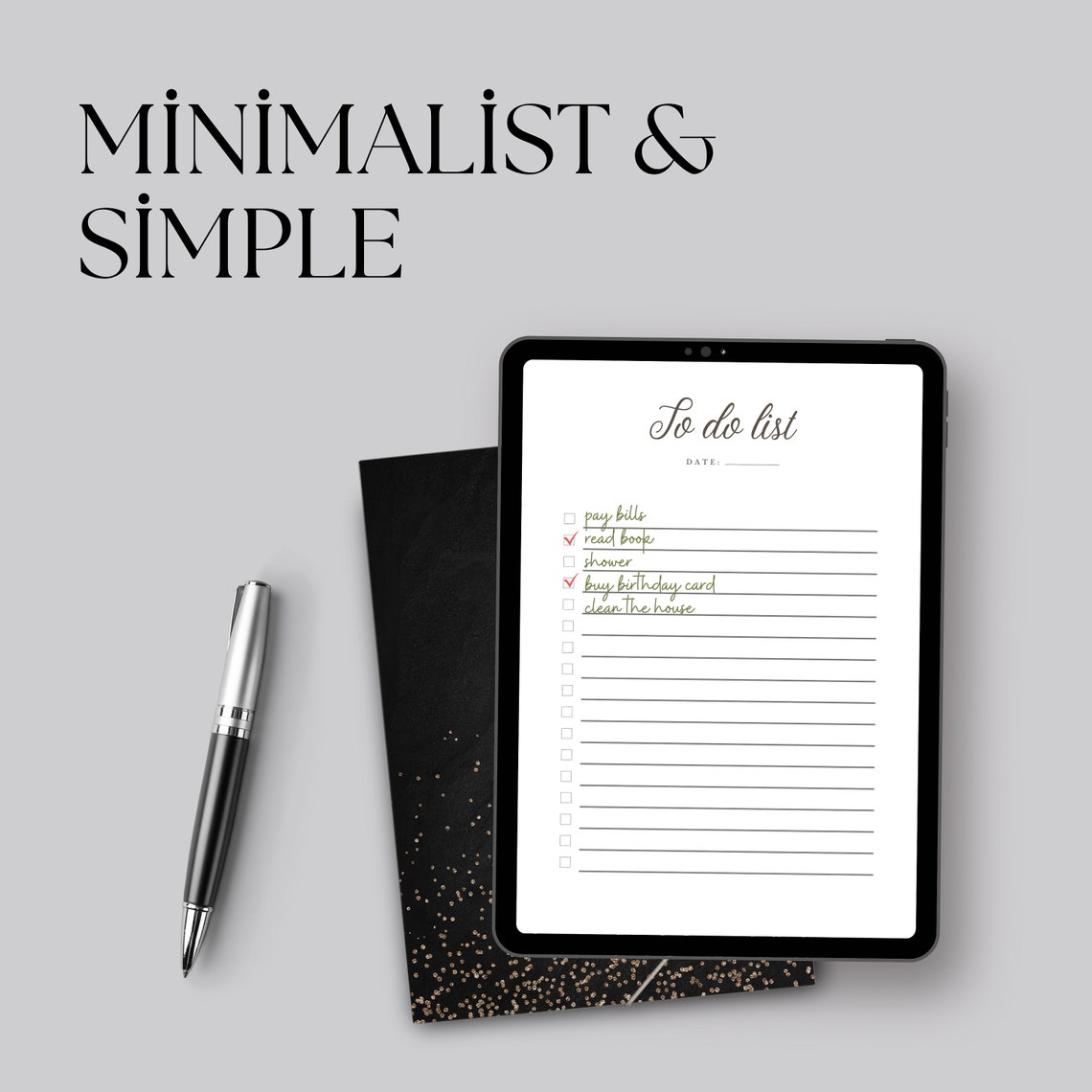 Minimalist to Do List, Printable to Do List,productivity, Tasks, List ...