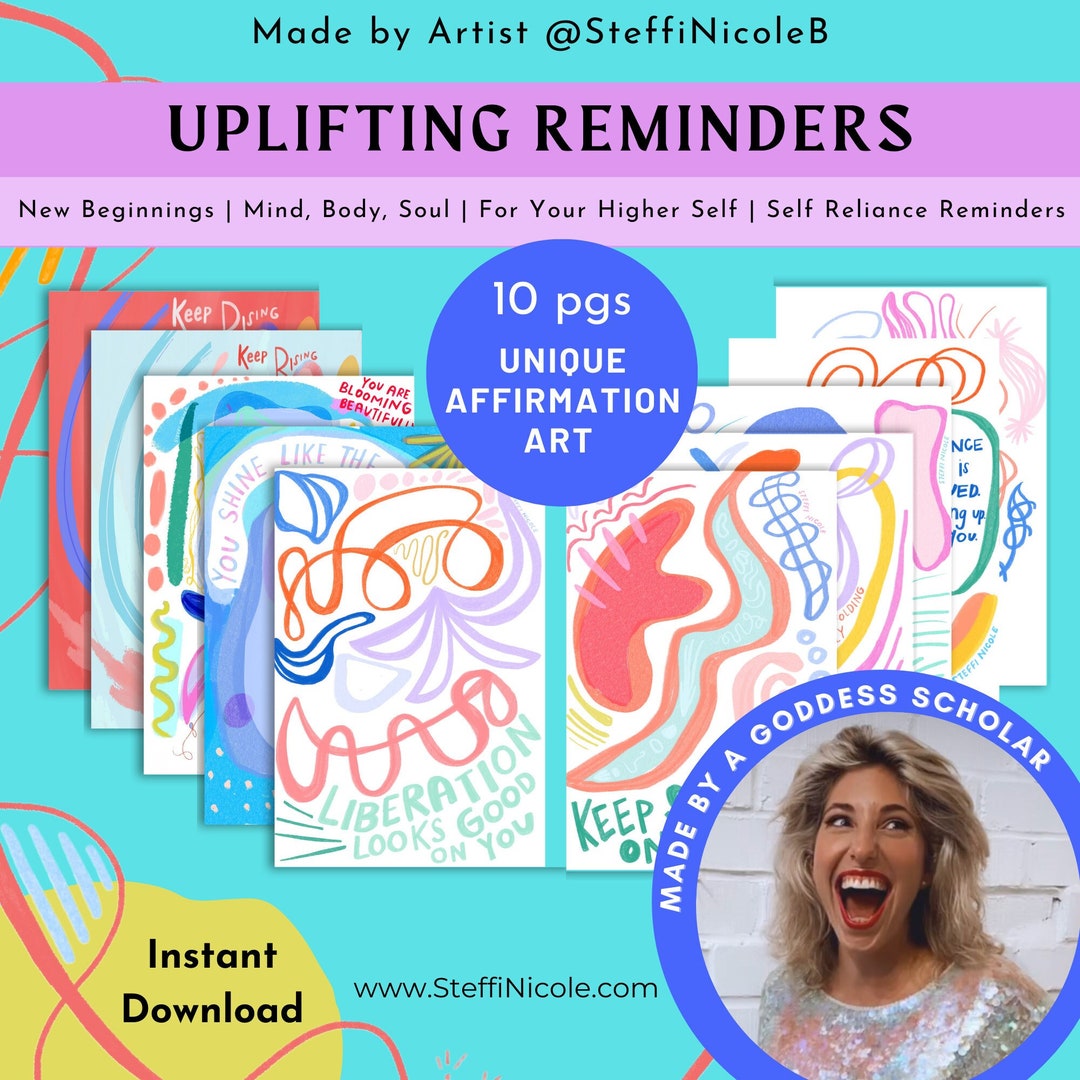 Uplifting Reminders PRINTABLE Card Deck - Etsy
