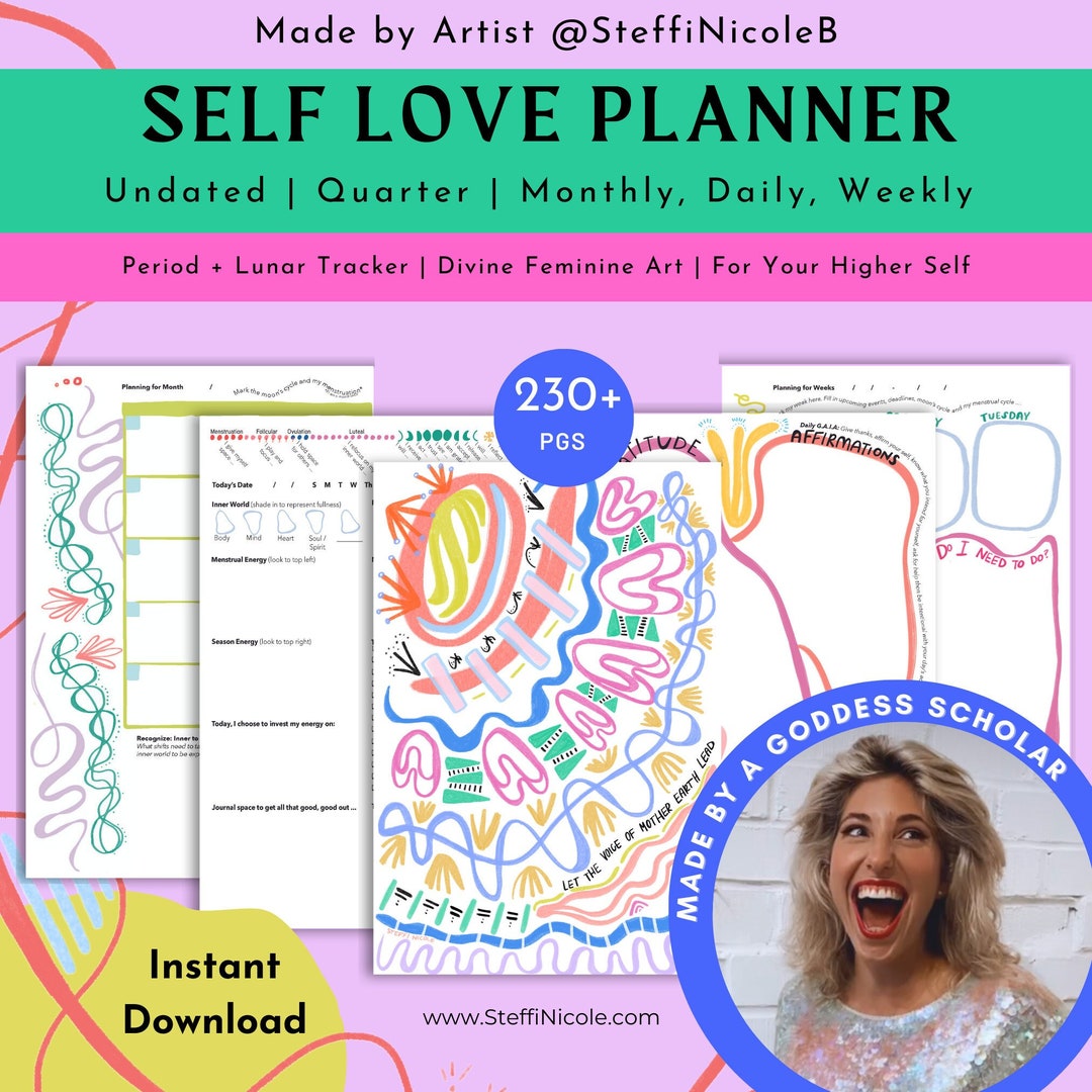 The Transformation Companion: PRINTABLE Undated Planner, Self Love ...
