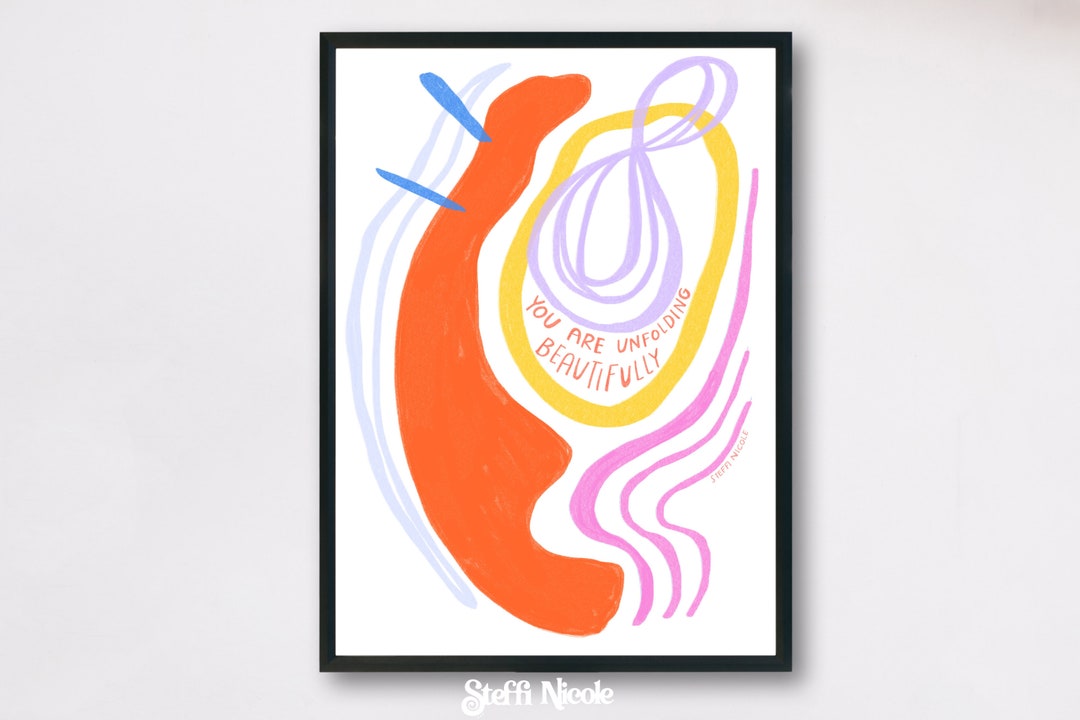 Encouragement Wall Art, Abstract Art, Positive Motivation Quotes ...