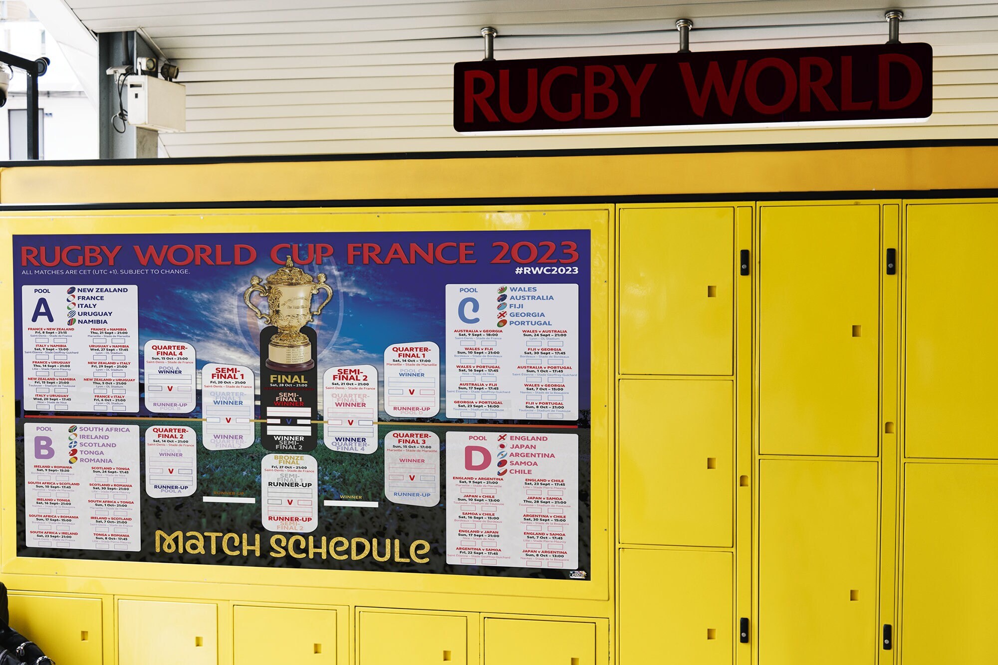 Rugby World Cup 2023 Scorecard & Schedule: Personalized Digital ...