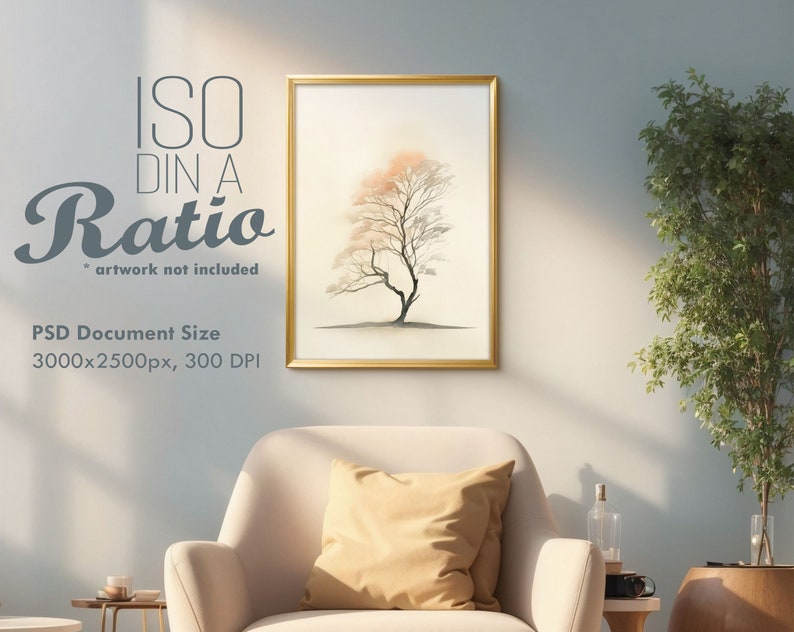 Maqueta de marco ISO en paquete interior del hogar, conjunto de 3 ...