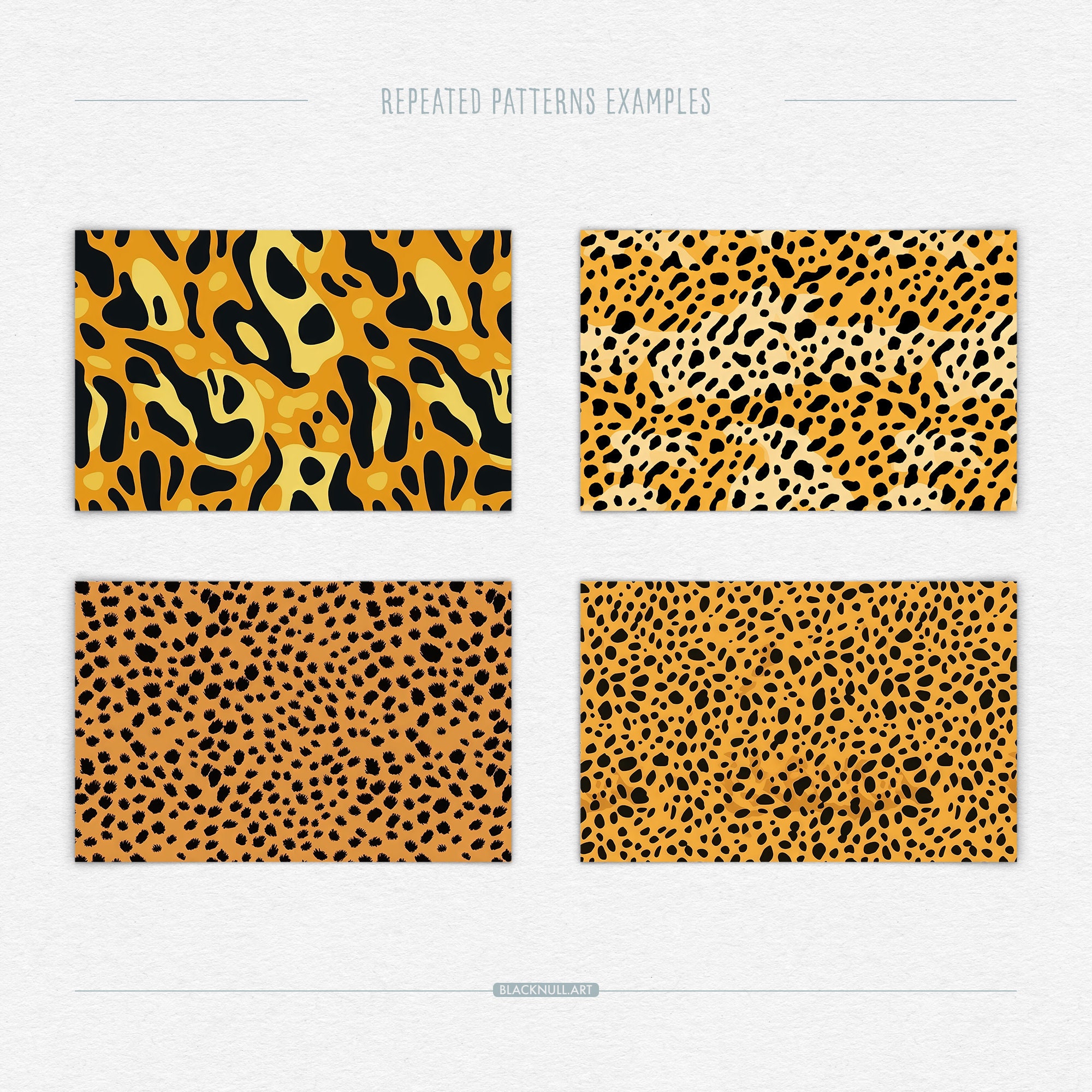 Animal Skin Print Digital Paper, Animals Seamless Patterns, Cheetah ...