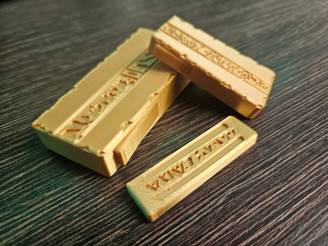 Gold Pressed Latinum Set of Three - Etsy