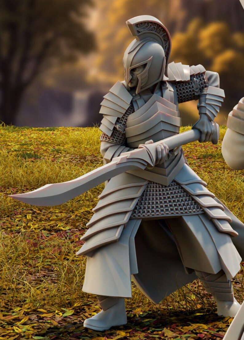 High Elf Swordsmen | DND| TTRPG| by the Printing Goes Ever On - Etsy