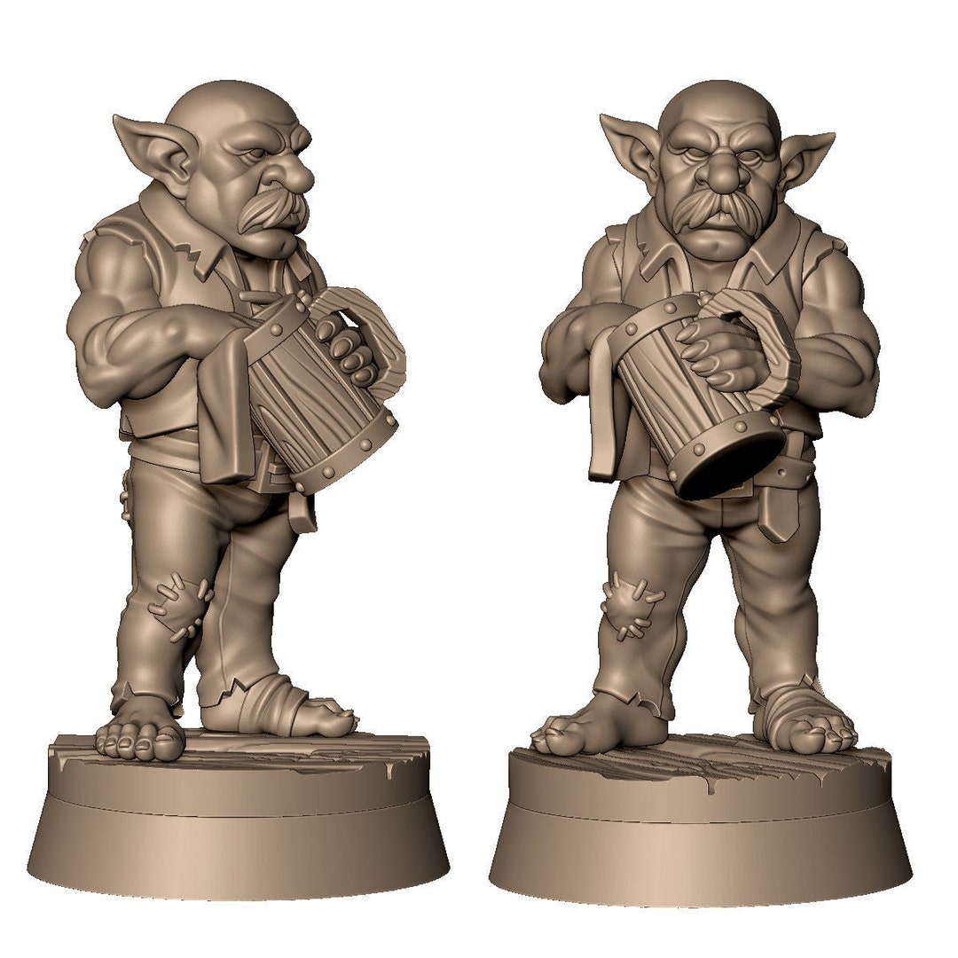 Goblin Bartender |TTRPG| Premium Quality ECO Resin | by Menagerie ...