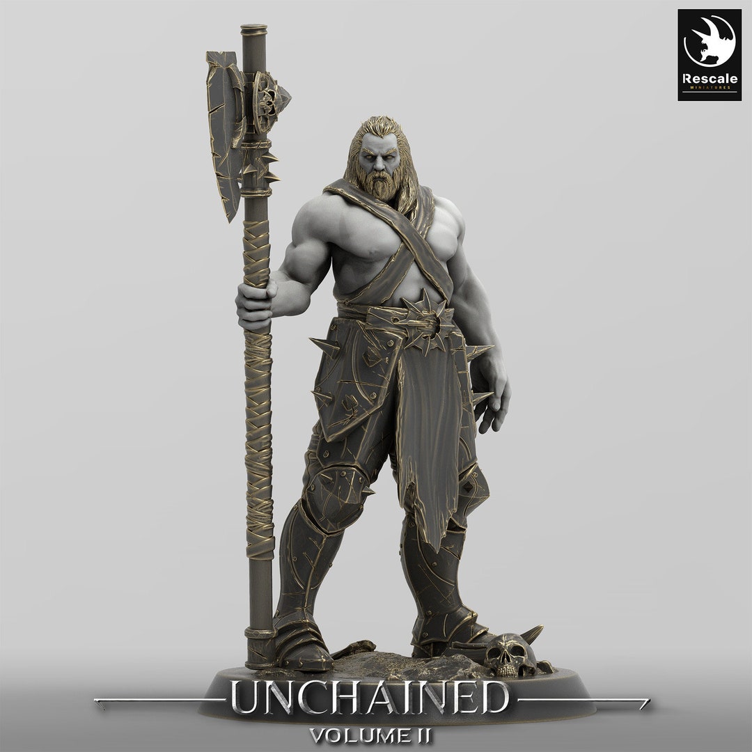 Unchained Ranger Axe Pose | DND| TTRPG| by Rescale Miniatures - Etsy UK