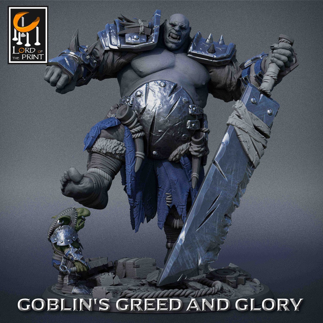 Ogre Vanguard | DND| TTRPG| Premium Quality ECO Resin | by Rescale ...