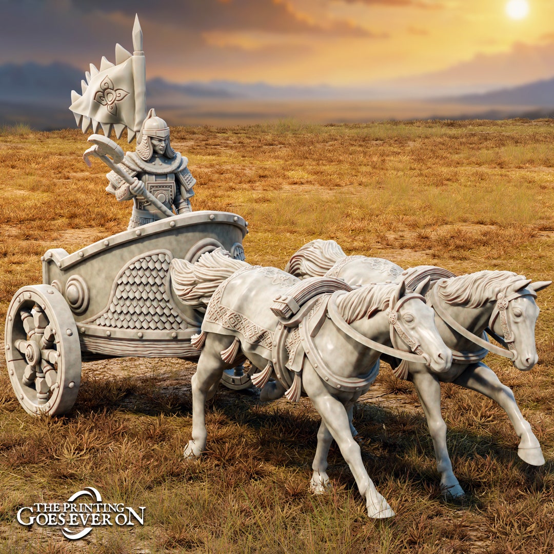 Golden Khanate Charriot | DND| TTRPG| by the Printing Goes Ever On - Etsy