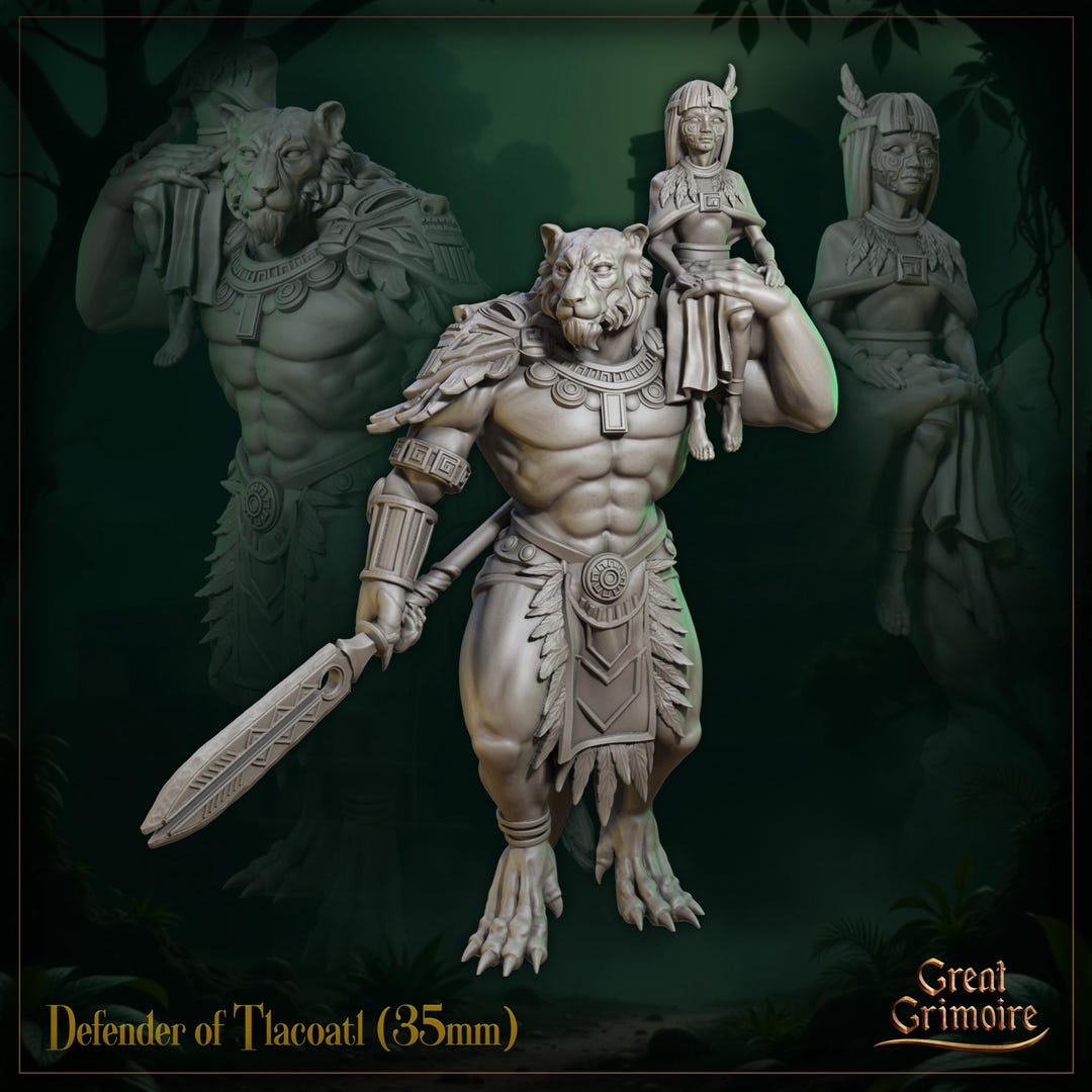 Defender of Tlacoatl | DND| TTRPG| by Great Grimoire - Etsy