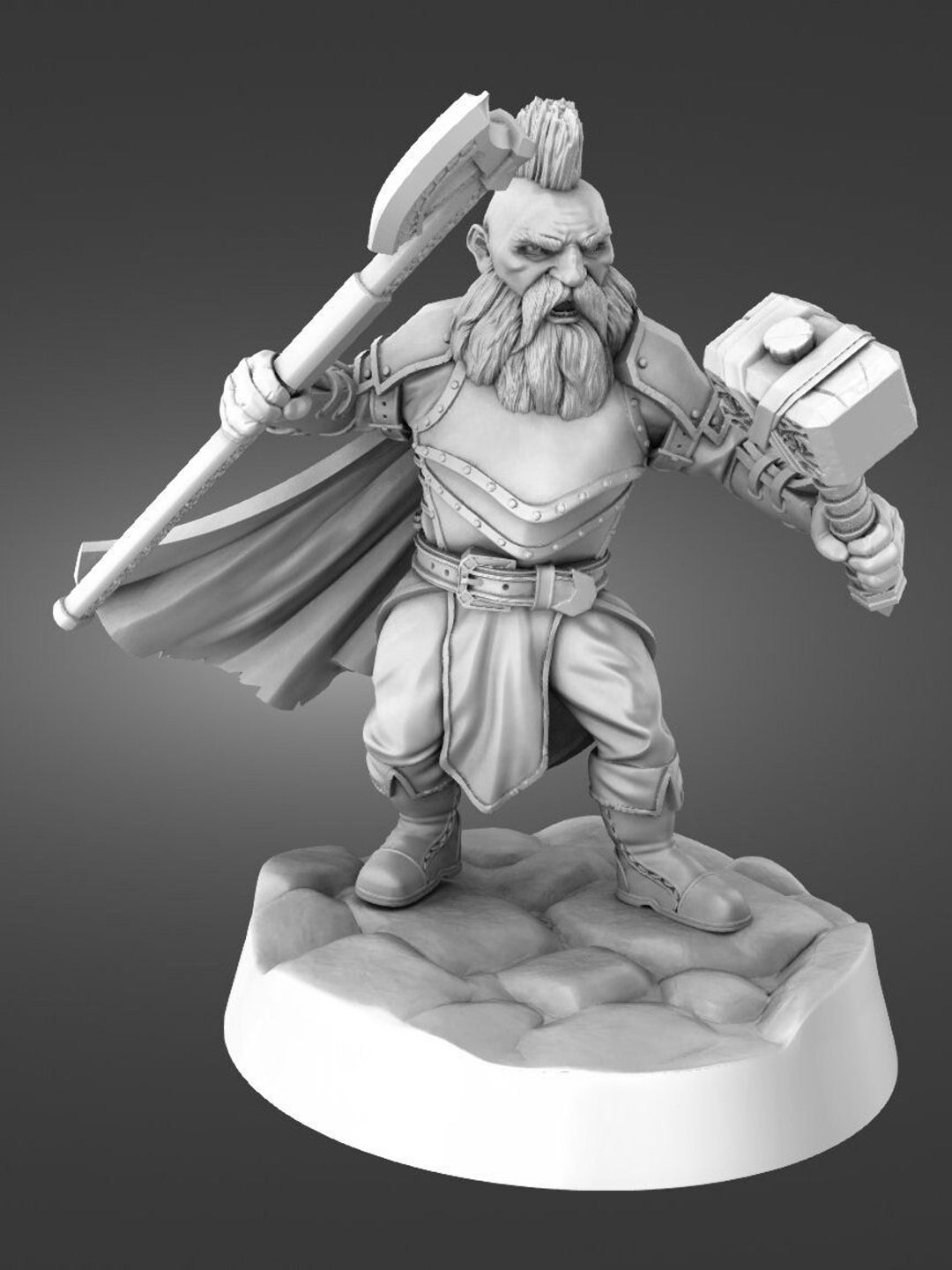 Dwarf Hammer and Axe | DND| TTRPG| by the Printing Goes Ever On - Etsy