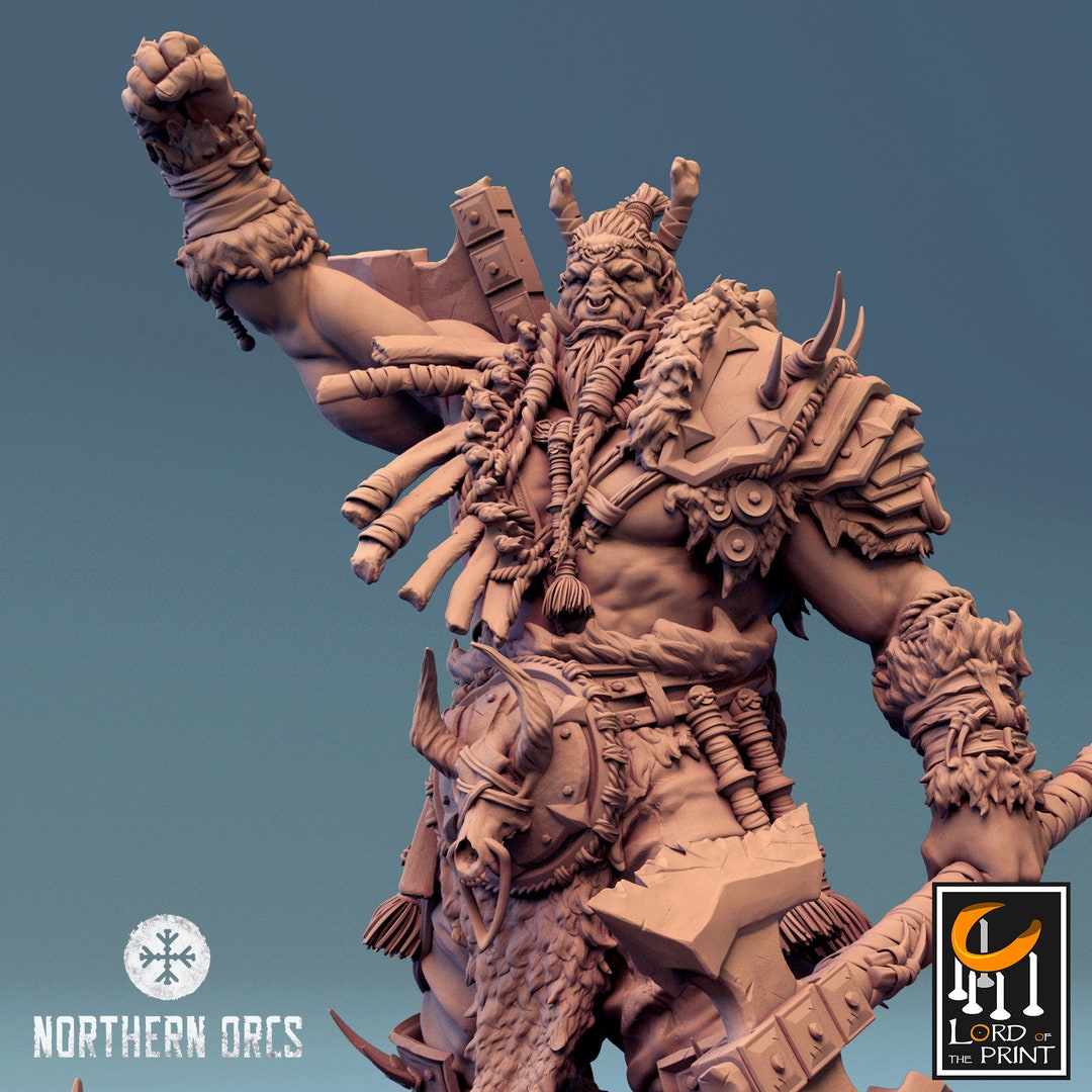 Orc King Azhrog Chief | DND| TTRPG| Premium Quality ECO Resin | by ...