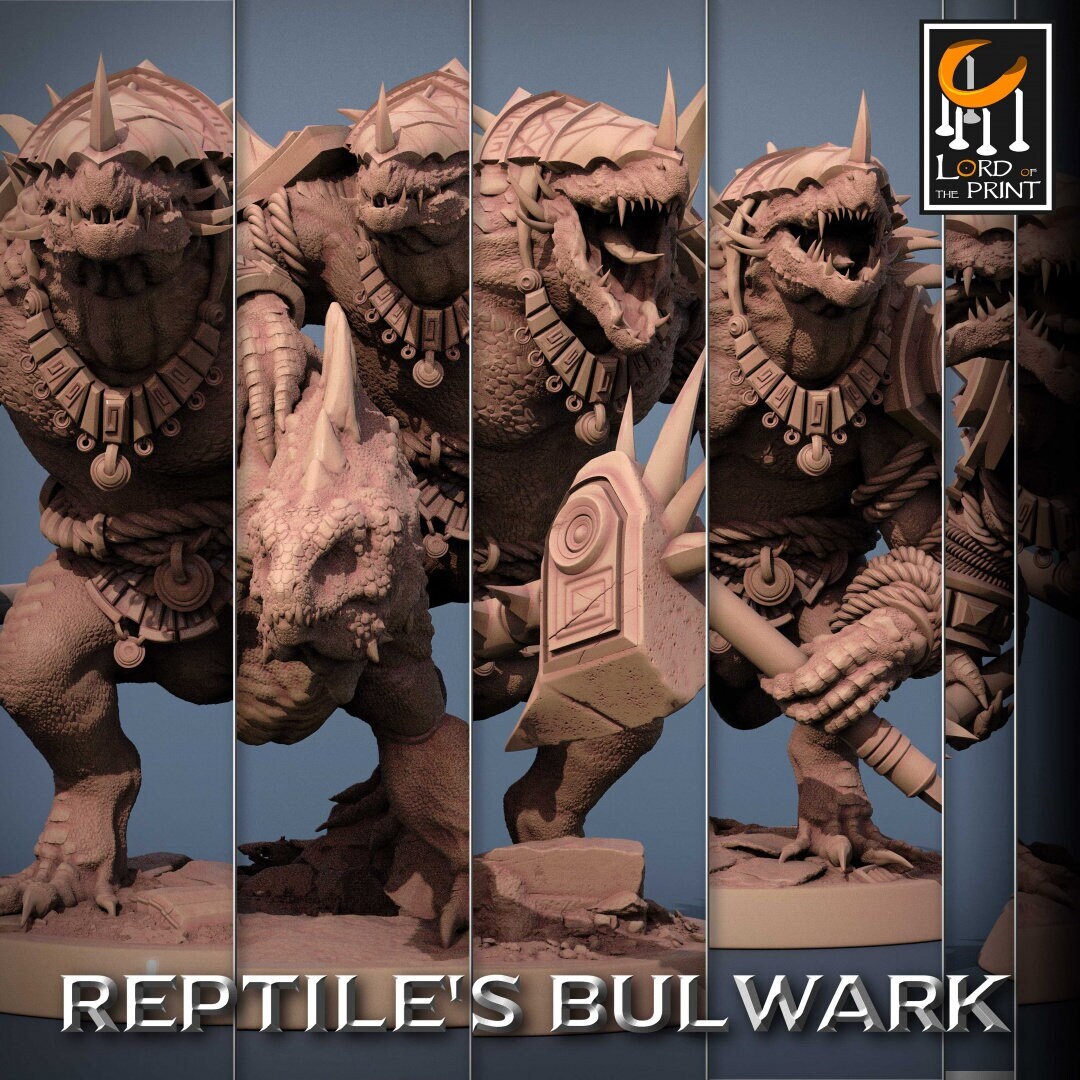 Random Lizardmen | DND| TTRPG| by Rescale Miniatures - Etsy